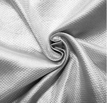 EMF protection x-static 100%silver fiber diamond lattice conductive fabric